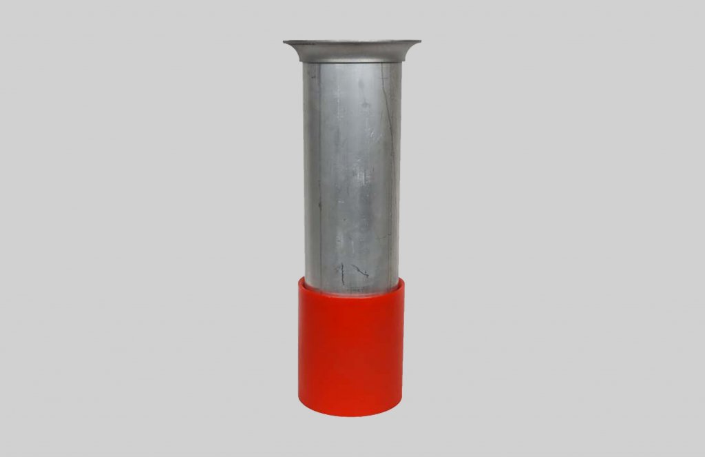 Aluminum Dig Tube 120 Wall - 6" Flat Flange x Urethane Tip - Ontario ...